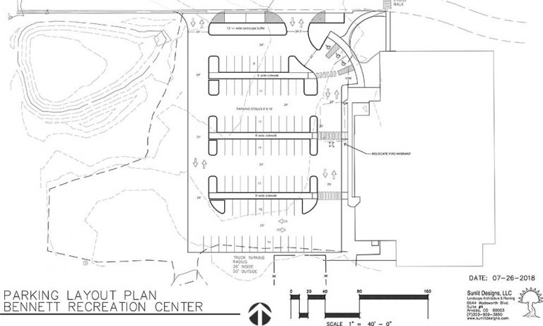 Bennett Rec Center Parking Lot - Sunlit Designs